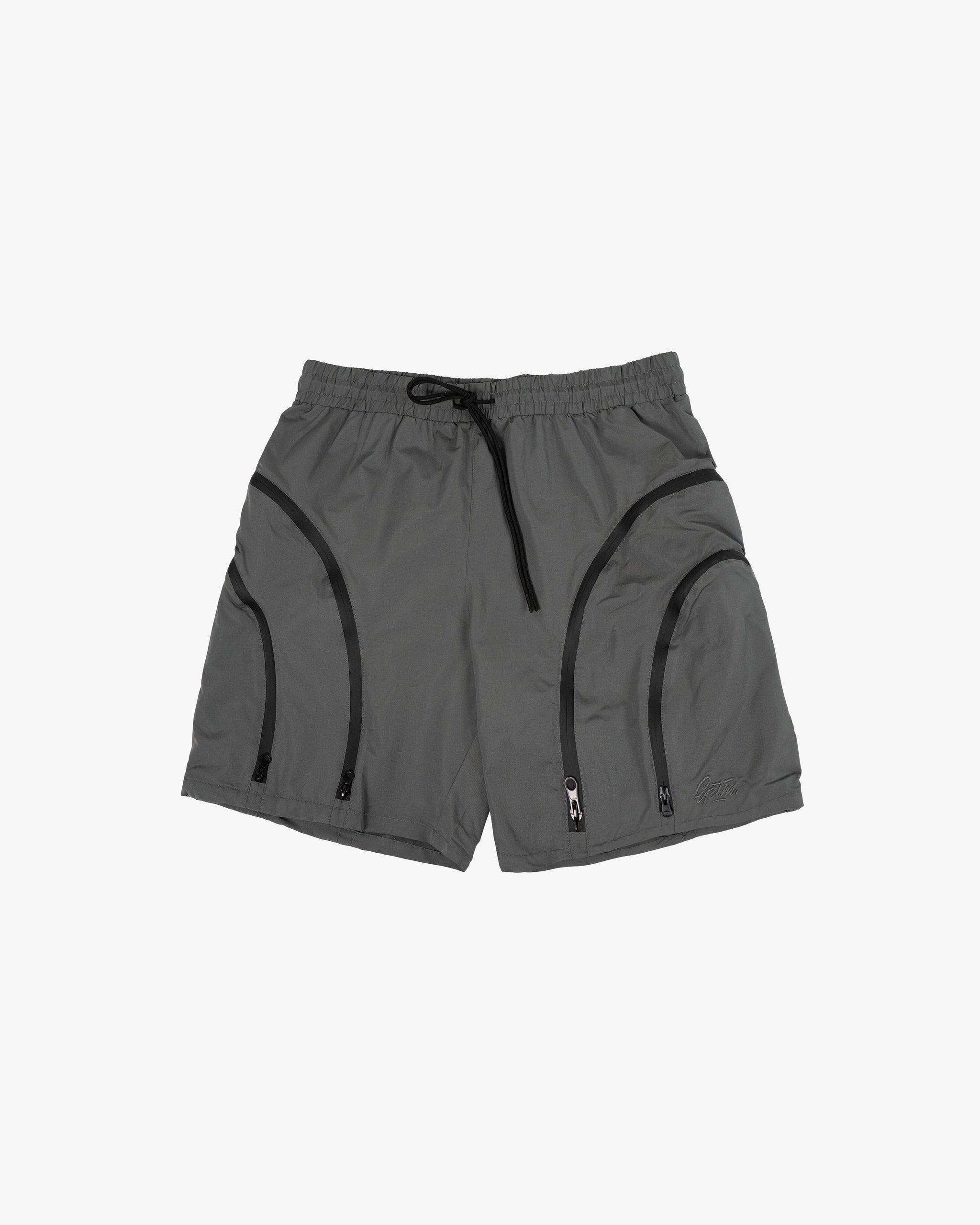EPTM Double Zip Shorts - Grey